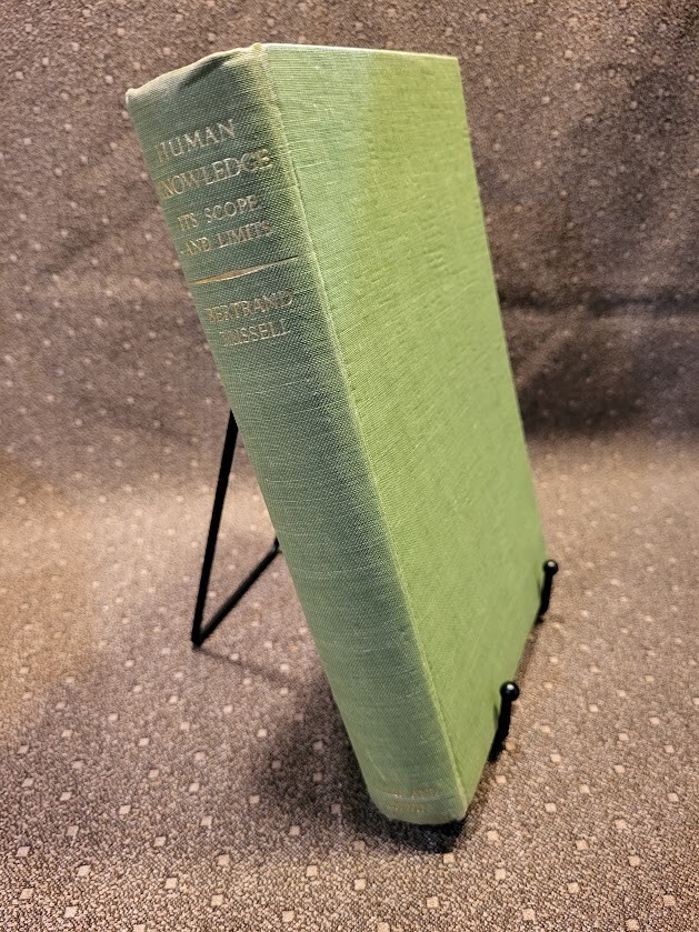 Bertrand Russell, Human Knowledge Scope and Limits 1st / 1st HC DJ 1 ...