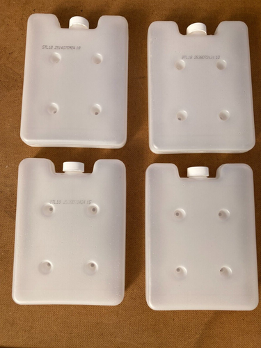 4 Ice Packs camping cooler Food Lunch Box Reusable Freezer Flask ...