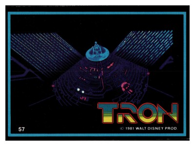 1981 Disney Tron The Movie Single Trading Card #57 Puzzle Back The Ride ...