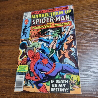 Marvel Team-Up #64. First interracial kiss in Marvel comics. Iron Fist ...