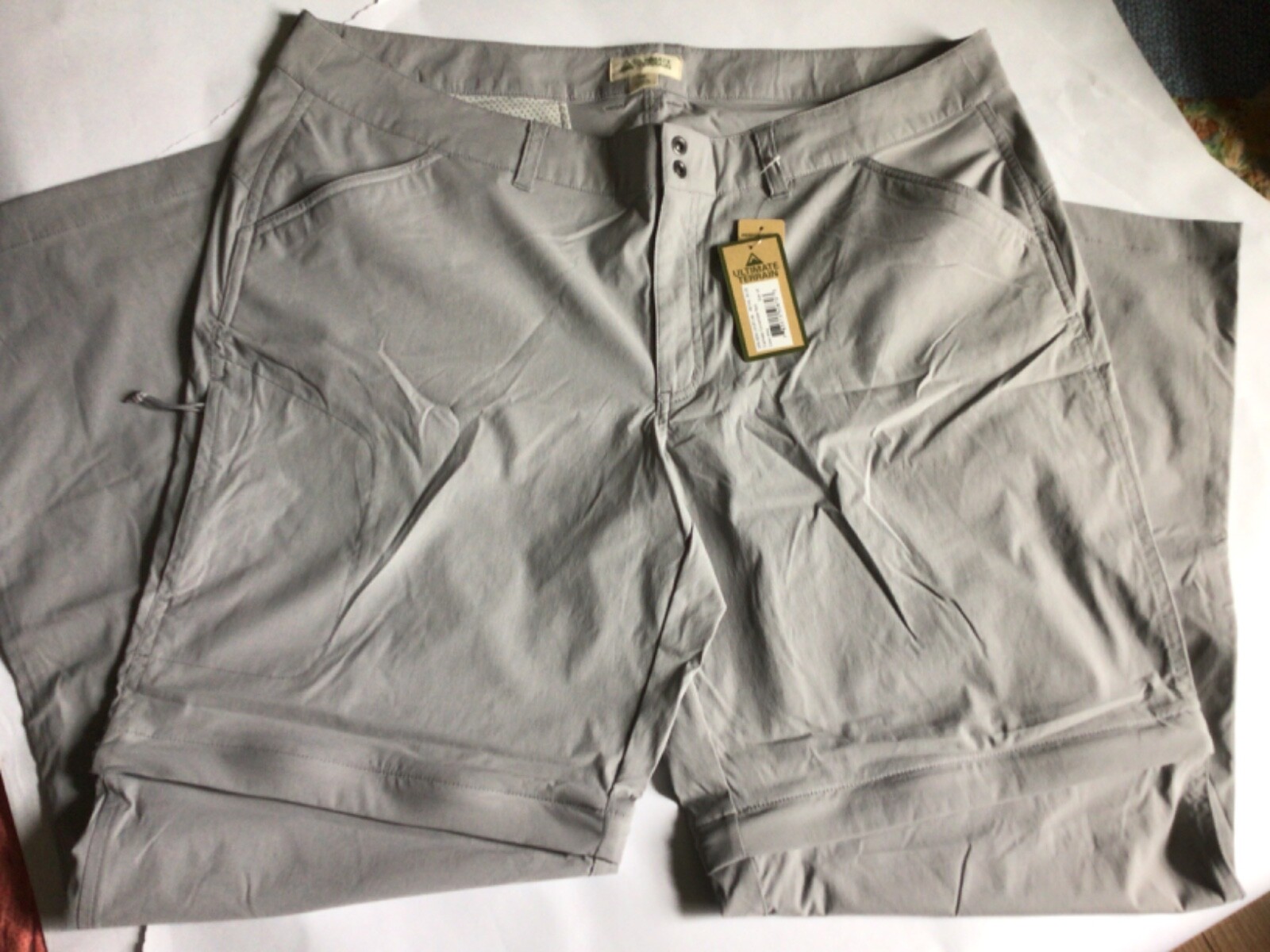 Ultimate Terrain Women's Trailhead Convertible Pants Size 18 Gray Lightweight | eBay
