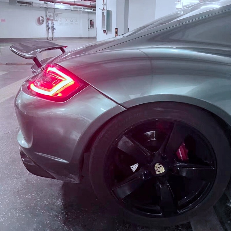 Fit For Carbon Fiber Porsche 06-12 Cayman 987 Rear Wing Trunk Spoiler ...
