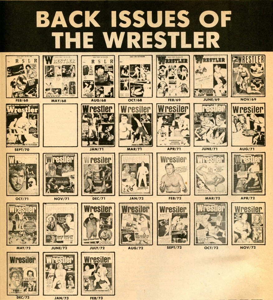 INSIDE WRESTLING MAGAZINE 3/73 ANDRE THE GIANT FUNK VS RACE MIL ...