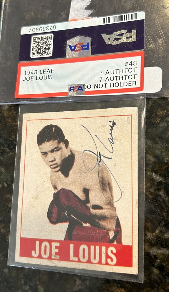 1948 Leaf Gum Boxing Joe Louis #48 Autograph PSA Authentic ? | eBay