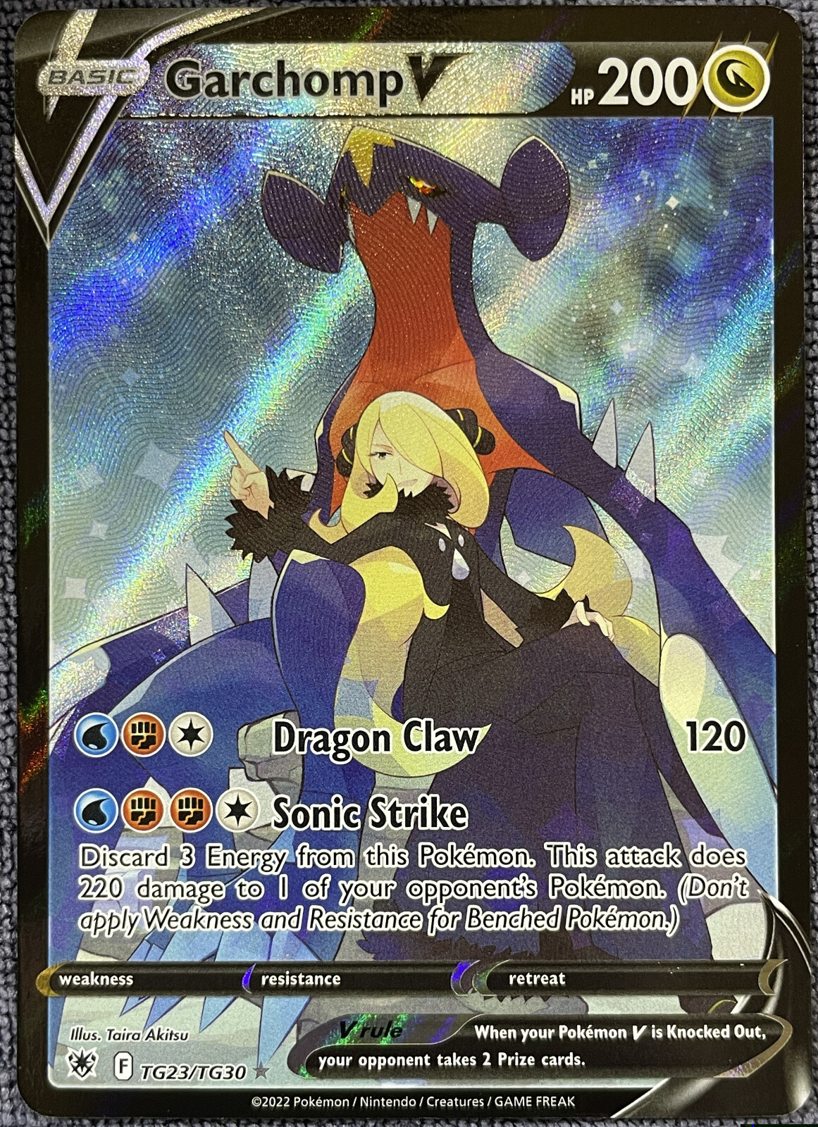 Pokemon TCG - Garchomp V Trainer Gallery Holo Rare - TG23/TG30 - Astral ...