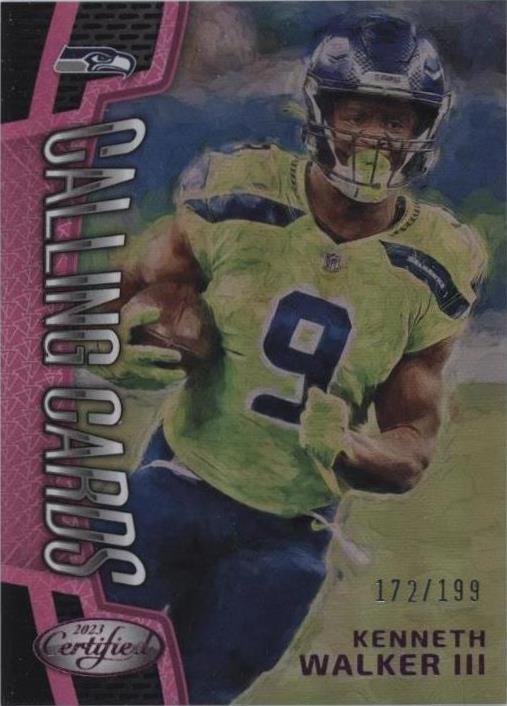 2023 Panini Certified - Calling Cards Kenneth Walker III #CALL-10 ...