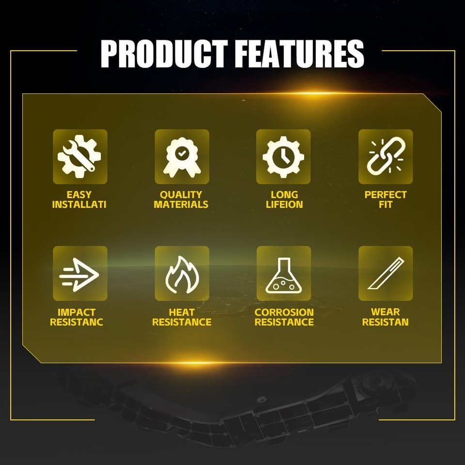 Front Left & Right Bumper Cover Support For 2009-2015 Honda Pilot ...