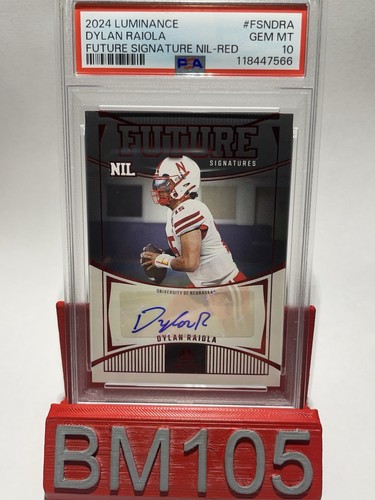 2024 Luminance Dylan Raiola Future Signatures Nil Red Auto. PSA 10 | eBay