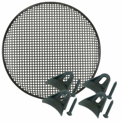 UKDJ Black Metal Mesh Speaker Grille 18" Rubber Surround Inc 4 Clamps ...