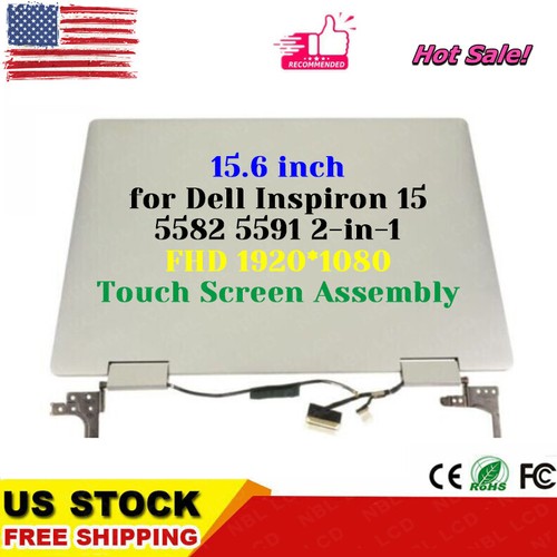 15.6" for Dell Inspiron 15 5591 2-in-1 LCD Display Touch Screen FHD ...
