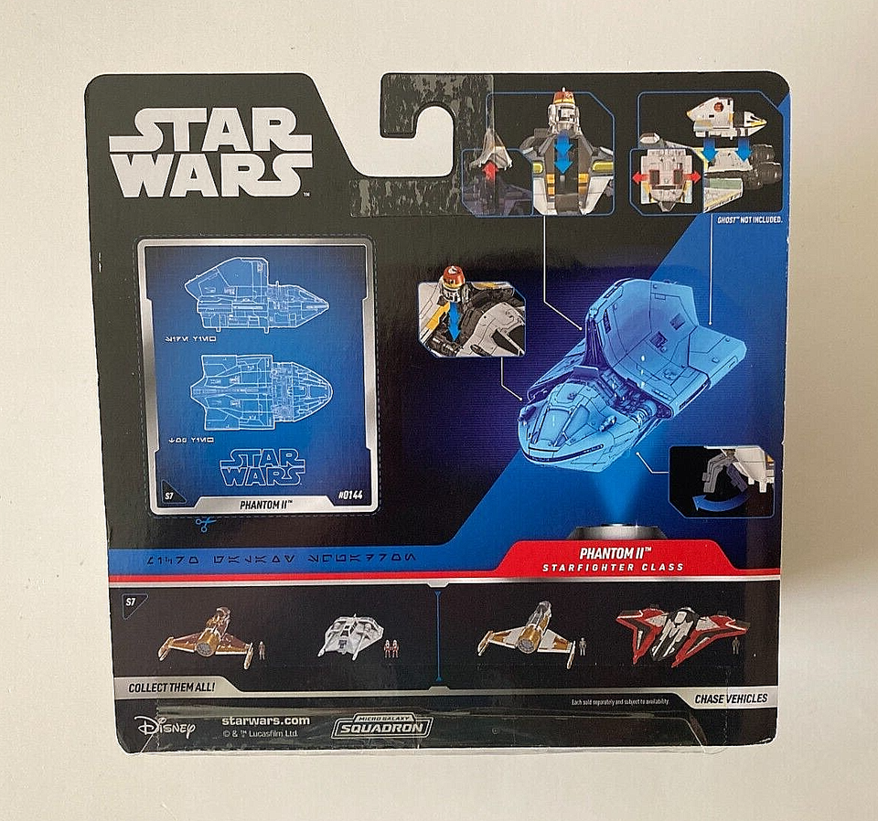 STAR WARS MICRO GALAXY SQUADRON SERIES 7 #0144 PHANTOM II 2 REBELS NEW ...