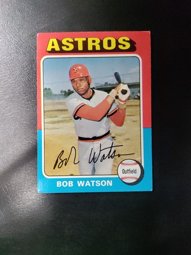 1975 TOPPS BASEBALL SET 227 BOB WATSON HOUSTON ASTROS vg free shipping ...