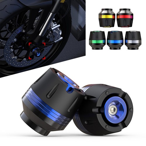 Blue CNC Motorcycle Frame Slider Anti Crash Engine Falling Protector ...