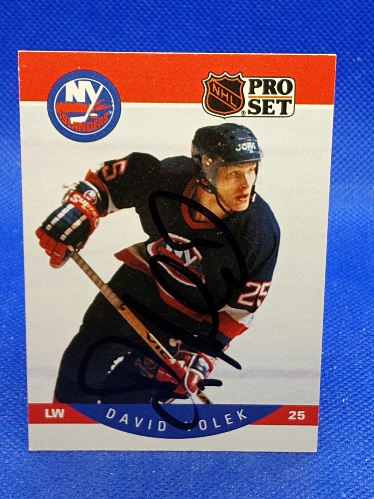 AUTOGRAPH AUTO David Volek 1990-91 Pro Set #193 | eBay