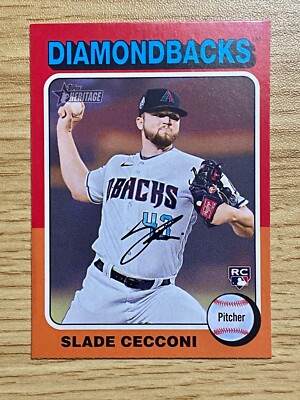 2024 TOPPS HERITAGE RC SLADE CECCONI ARIZONA #397 | eBay