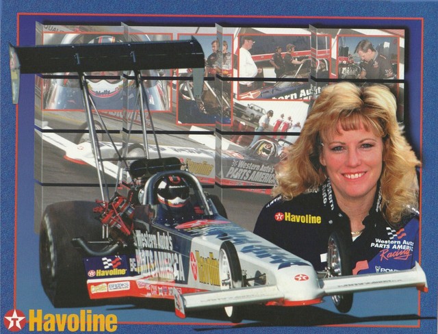 1996 Shelly Anderson NHRA Top Fuel Dragster Hero Card Photo | eBay