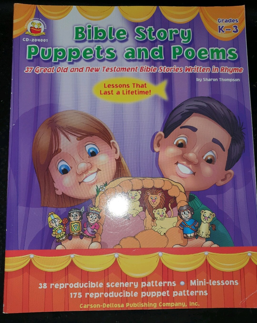 Bible Story Puppets and Poems Reproducible | eBay