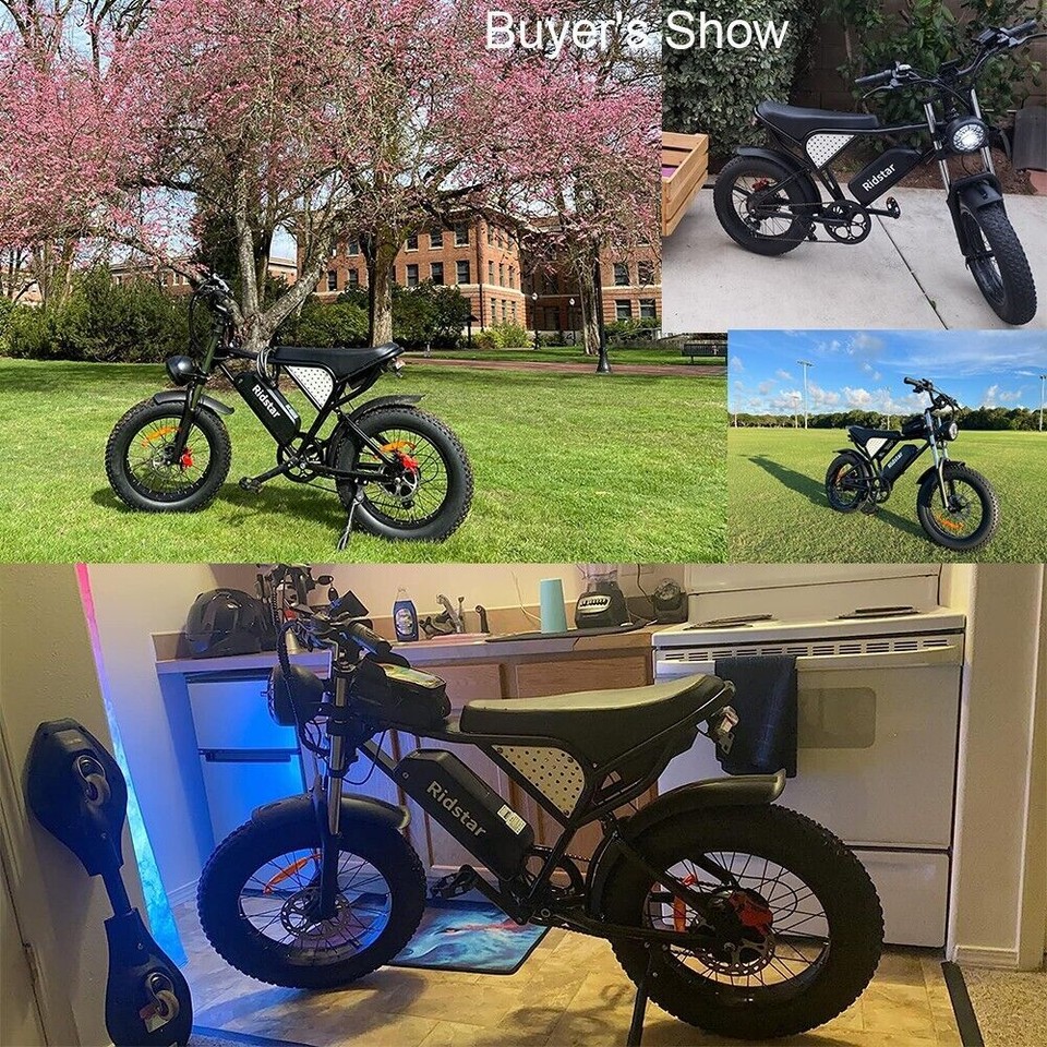 Electric Bike 1500W 48V/20Ah 20" DC Brushless High-Speed Motor E-Bike ...