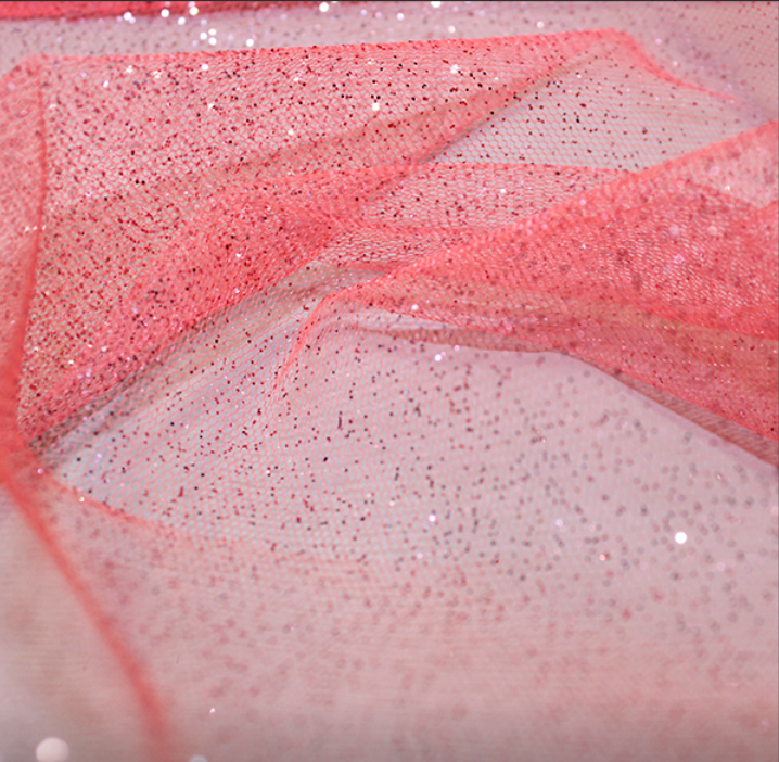 Glitter Tulle Fabric Soft Dress Net 150cm Wide Sheer Costume Sparkle ...