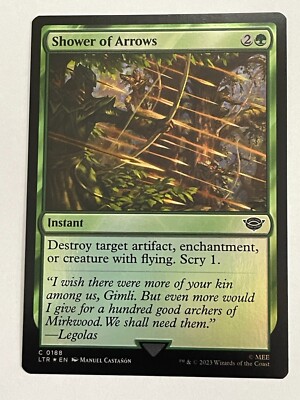 Magic the Gathering MTG Lord of the Rings 0188 Shower of Arrows Foil | eBay