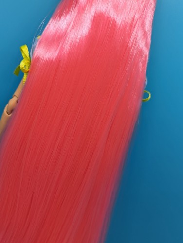 OOAK Custom Reroot Barbie Doll CEO Millie Long Pink Hair Made to Move ...