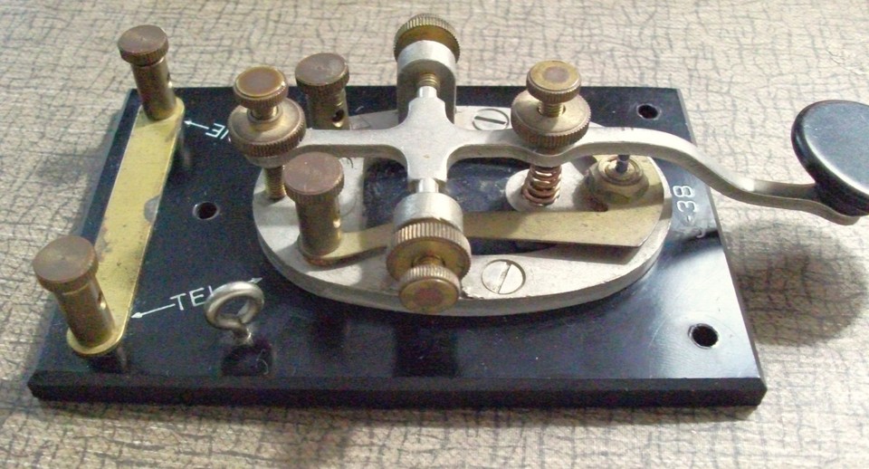 SIGNAL ELECTRIC MORSE CODE TELEGRAPH KEY WWII ERA US MILITARY Ham Radio ...