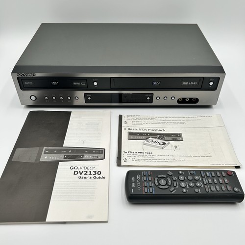 Go Video DV2130 DVD VCR Combo Recorder Player Hi-Fi 4-Head - w/Remote ...