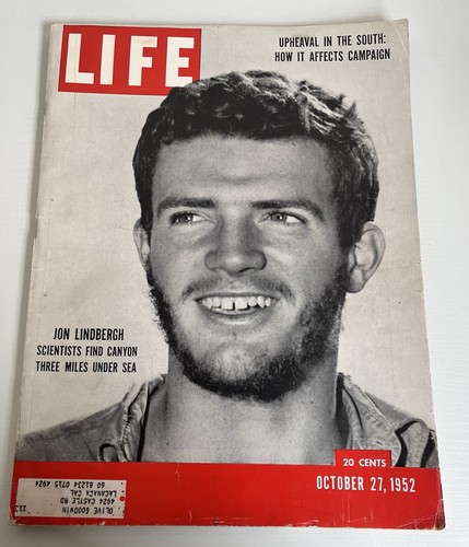 Vintage Life Magazine October 27, 1952 Jon Lindbergh Undersea Voyage | eBay