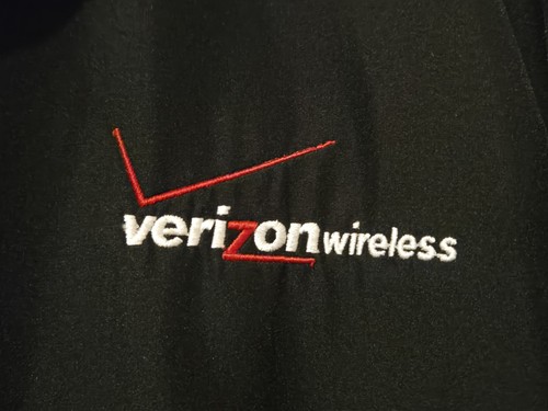 Verizon Wireless Employee Work Jacket Mens Size XL Black Coat Full Zip ...