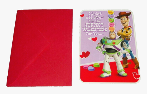 Hallmark Disney Toy Story Valentine's Day Greeting Card Woody Buzz ...