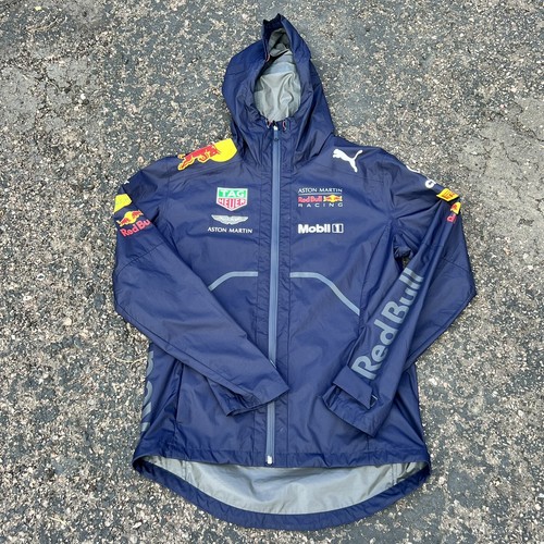 Red Bull Aston Martin Racing Team F1 Hooded Racing Jacket Mens Medium ...