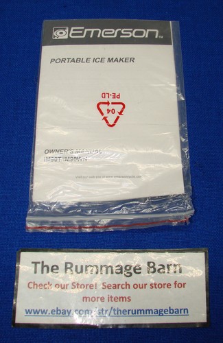 EMERSON PORTABLE ICE MAKER model IM90T / IM90WN ---- OWNERS MANUAL ...