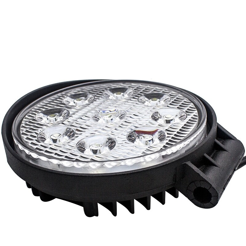 9LED 27W Work Light 12V 24V Car LED Spotlight Round Auto Truck Off Road ...