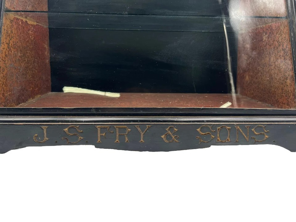 J.S. Fry & Sons Chocolate Store antique Display counter Show Case | eBay