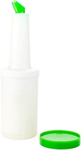 1 Qt Plastic Quick Pour Storage Container Bottle - With Green Spo | eBay