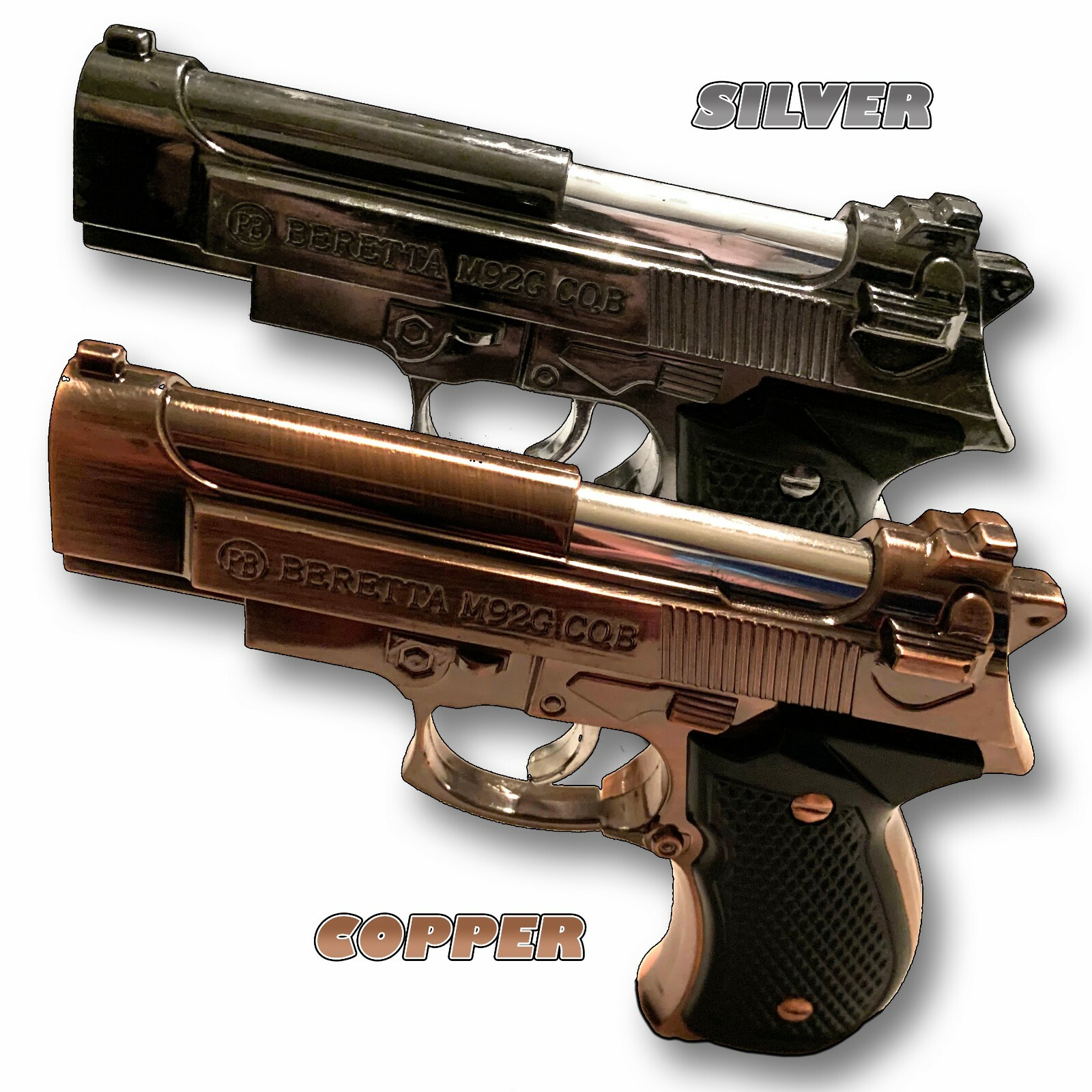 9MM Authentic Looking Beretta M92G Jet Torch Pistol Gun Lighter Trigger ...