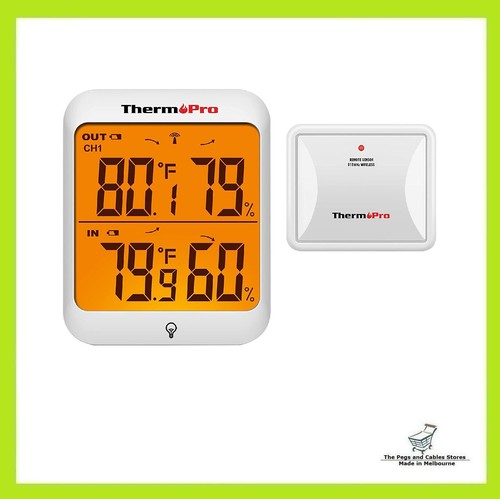 ThermoPro TP63B Digital Wireless Hygrometer Indoor Outdoor Thermometer ...