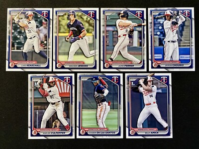 2024 Topps Bowman Draft Complete Paper Team Set - Minnesota Twins | eBay