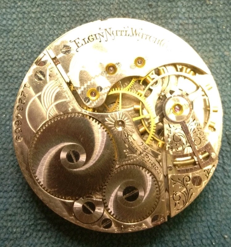 Elgin 16s 15j Open Face Fancy Dial Hands Pocket Watch Movement | eBay
