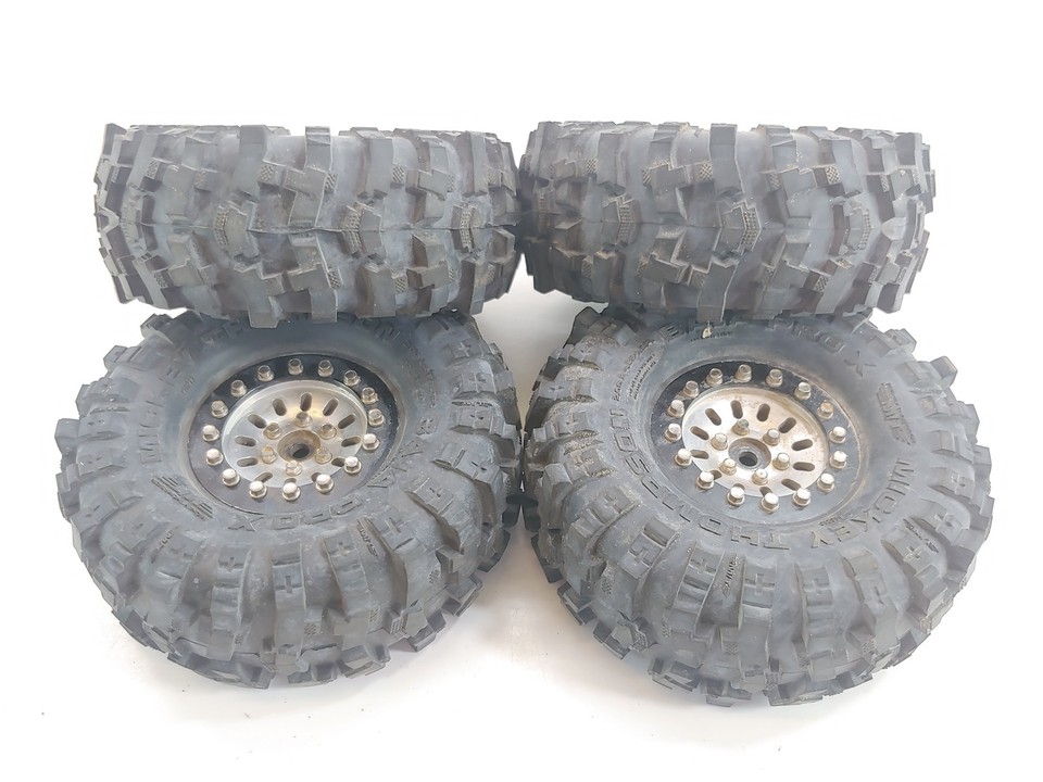4x Proline Baja Pro X Mickey Thompson 1.9" Crawler Tires on ALUMINUM ...