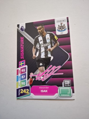 Panini Premier league Plus 2025 Alexander Isak Signature No 402 Mint | eBay
