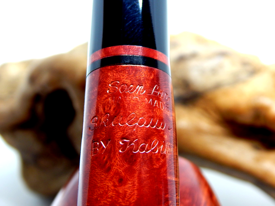 MICHAEL KABIK UNSMOKED "SVEN LAR SKULPTUR" STRAIGHT GRAIN SITTER ESTATE ...