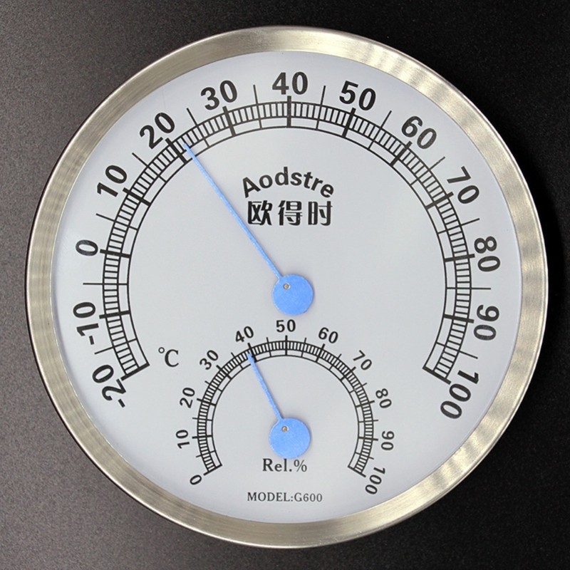 Temperature Humidity Sensor Wall Mounted Indoor Analog Thermometer ...