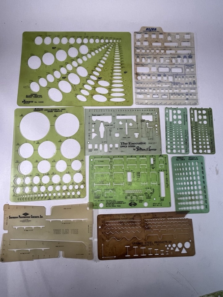 Large Lot Professional Drafting & Architecture Tool & Inking Fixture ...
