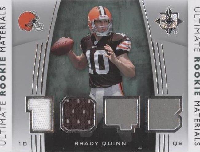 2007 Ultimate Collection - Ultimate Rookie Materials Brady Quinn #URM ...