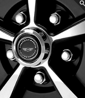 American Racing VN500 4500100011 Center Cap Black Machined Wheel Middle ...