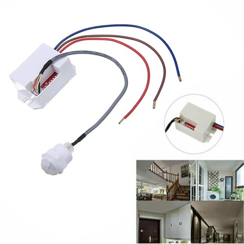 360° Mini Recessed PIR Ceiling Occupancy Motion Sensor Detector Light ...
