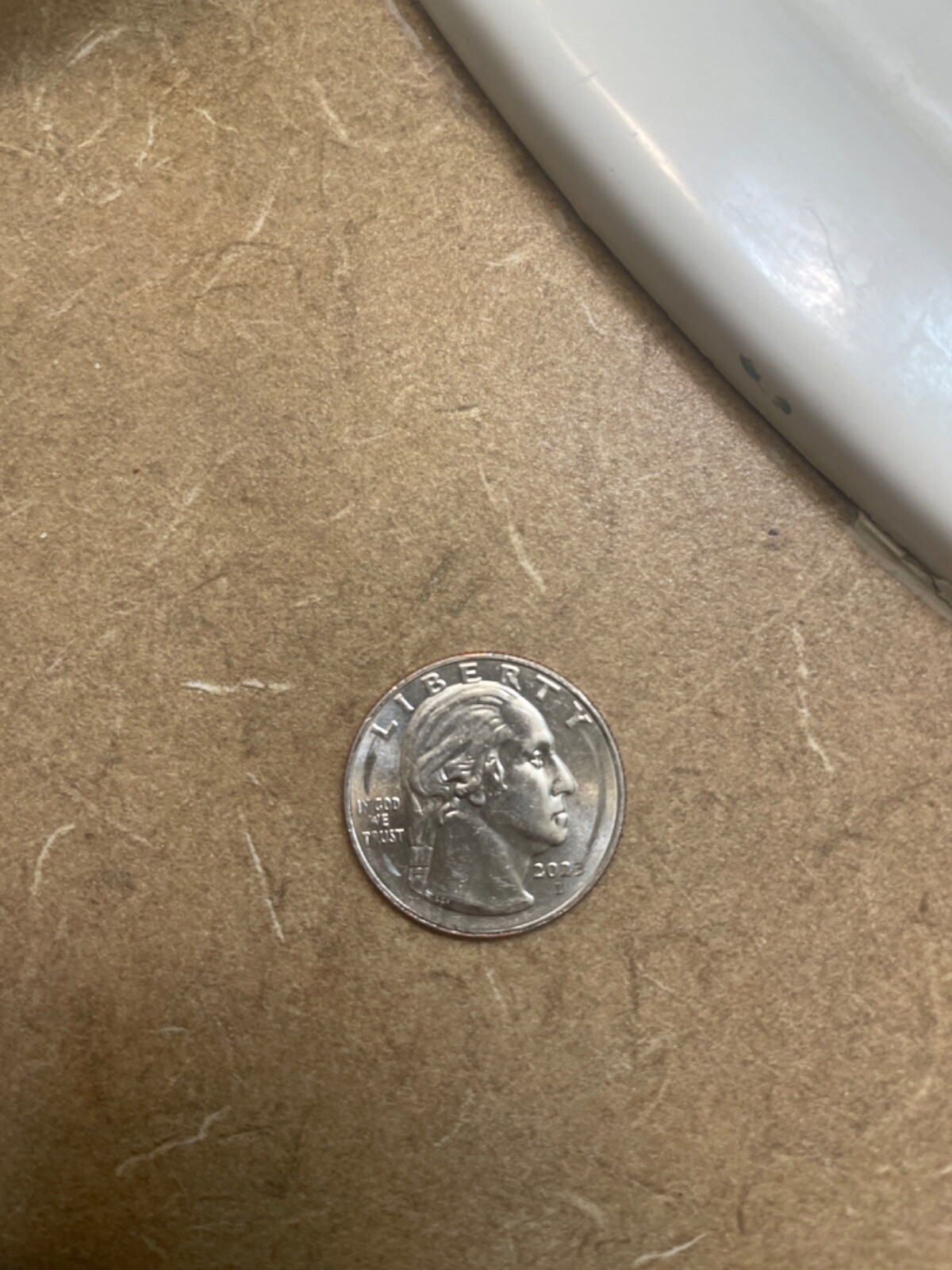 2023 D Washington Quarter Error on nose of George and Bubbles on neck ...