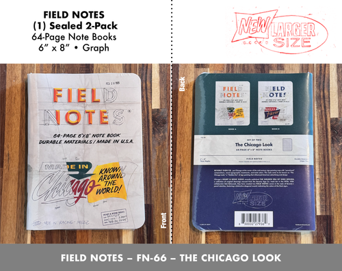 Field Notes The Chicago Look - 6" x 8" Note Books (New Size) - FNC-66 ...