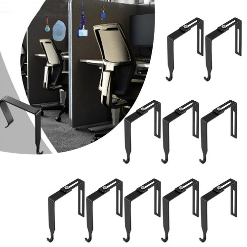 10x Adjustable Cubicle Hangers Iron Partition Hangers for Office Mirror ...